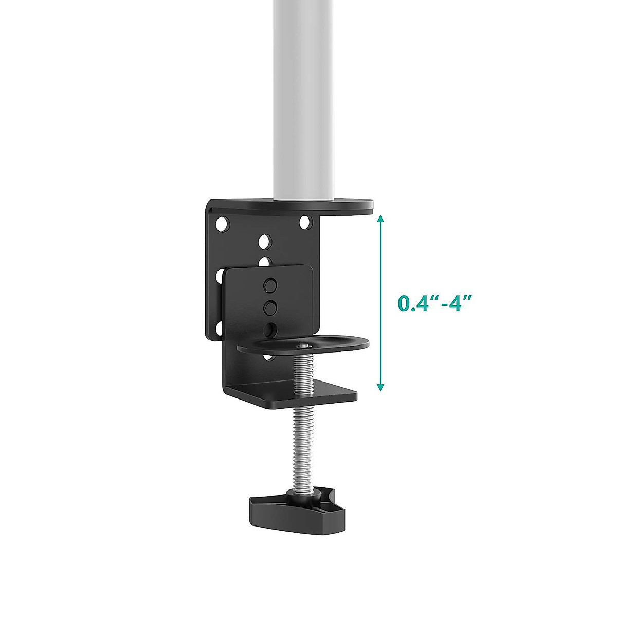 WALI C-Clamp Base Stand Mounting Accessory for WALI Monitor Mount Workstation System (C-CLAMP), Black