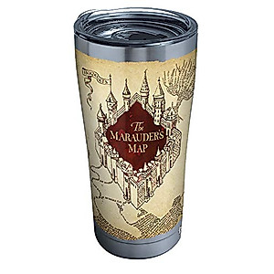 Tervis 1293210 Harry Potter-the Marauder'S Map Insulated Tumbler, 20 oz Stainless Steel, Silver