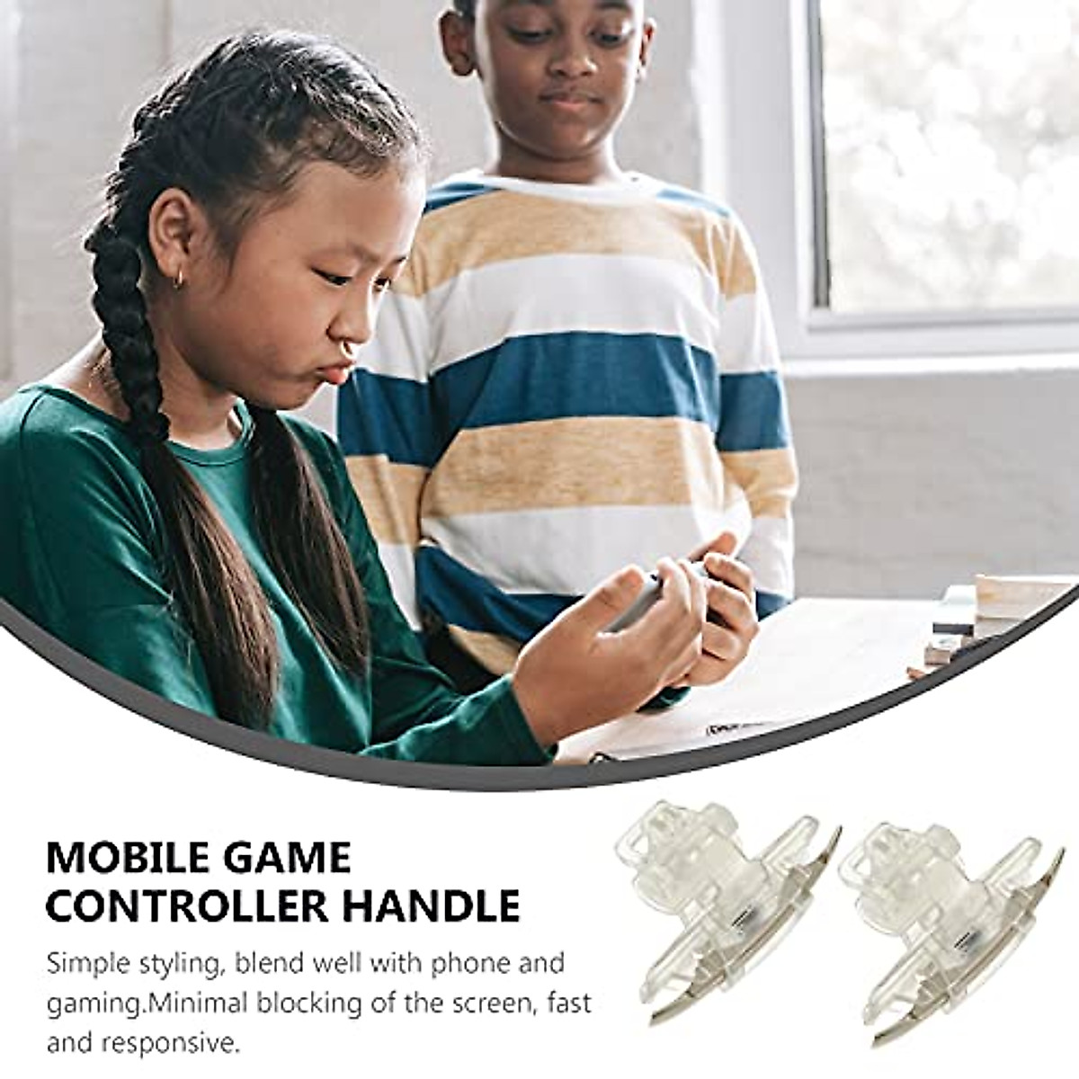 1 Pair Mobile Game Controller Smartphone Shooting Game Aim Button Device Gifts for Men Women