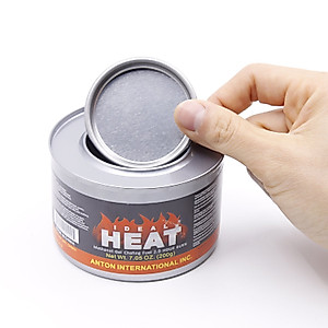 Ideal Heat 2.5 Hour Gel Fuel Methanol Instant Camping Cooking Fuel Chafing Cans (Pack of 6)