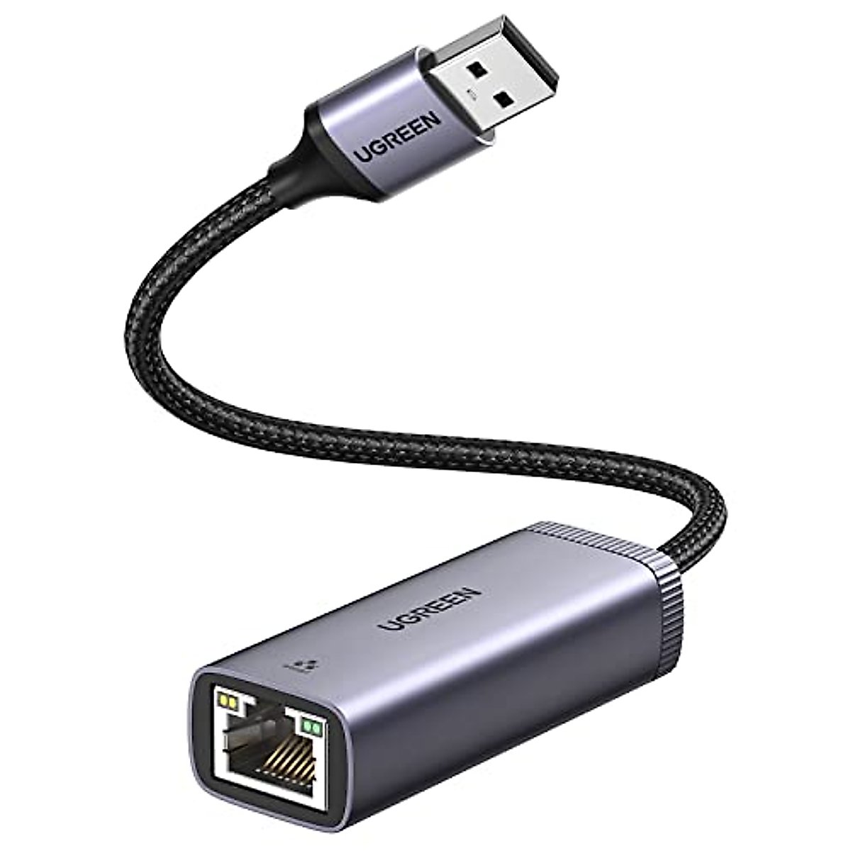 UGREEN USB to Ethernet Adapter USB 3.0 to 10 100 1000 Mbps Gigabit LAN Network Adapter RJ45 Internet Adapter Compatible with Nintendo Switch Laptop PC MacBook Surface XPS Raspberry Pi 4b, and More