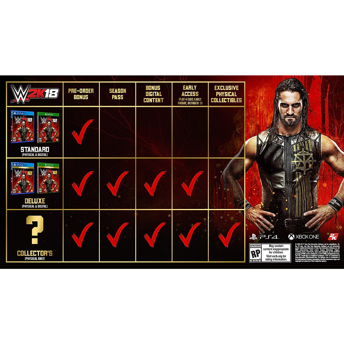 WWE 2K18 - Xbox One (Renewed)