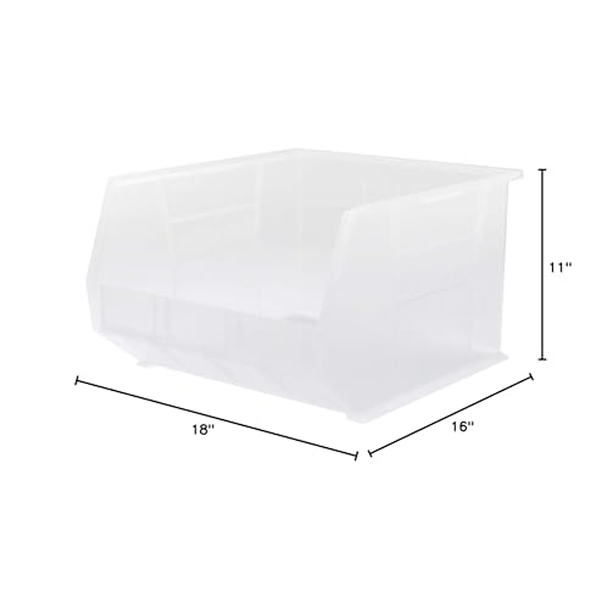 Akro-Mils 30270 AkroBins Plastic Storage Bins (3-Pack) and 40270 Lengthwise Plastic Dividers (6-Pack)