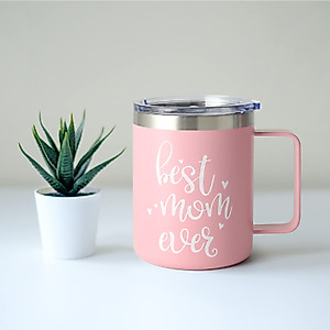 Best Mom Ever Coffee Mug- Best Mothers Day Gifts from Daughter,Son,Kids- Unique Christmas Gifts for Mom,Women,Wife- Novelty Birthday Gifts Idea for Mom