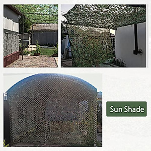 iunio Camo Netting, Camouflage Netting, with Mesh Backing, Military Nets, Army Sunshade Net, Lightweight, Durable, for Hunting, Duck Blind, Car Cover, Photograph, Party Decoration,Camping