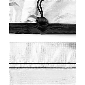 QWORK Black Treadmill Cover - Waterproof and Durable 46" L x 38" W x 66" H - Suitable for Most Folding Treadmills - Comes with Storage Bag