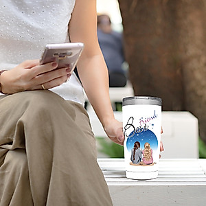 Bestie Gifts for Women, Happy Bestie Birthday Gifts, Friend Gifts for Women 20oz Tumbler, Birthday Day Gifts for Friends Female, Birthday Gifts for Women Friendship, Work Teacher Bestie Gifts Cup