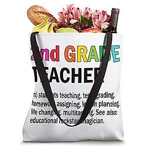 Second Grade Teacher Definition 2nd Grade Tote Bag