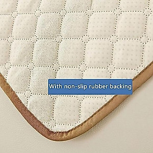 Nonslip Waterproof Armchair Cover for Recliner Leather Sofa Couch Protector - Navy Blue, 1 Seater