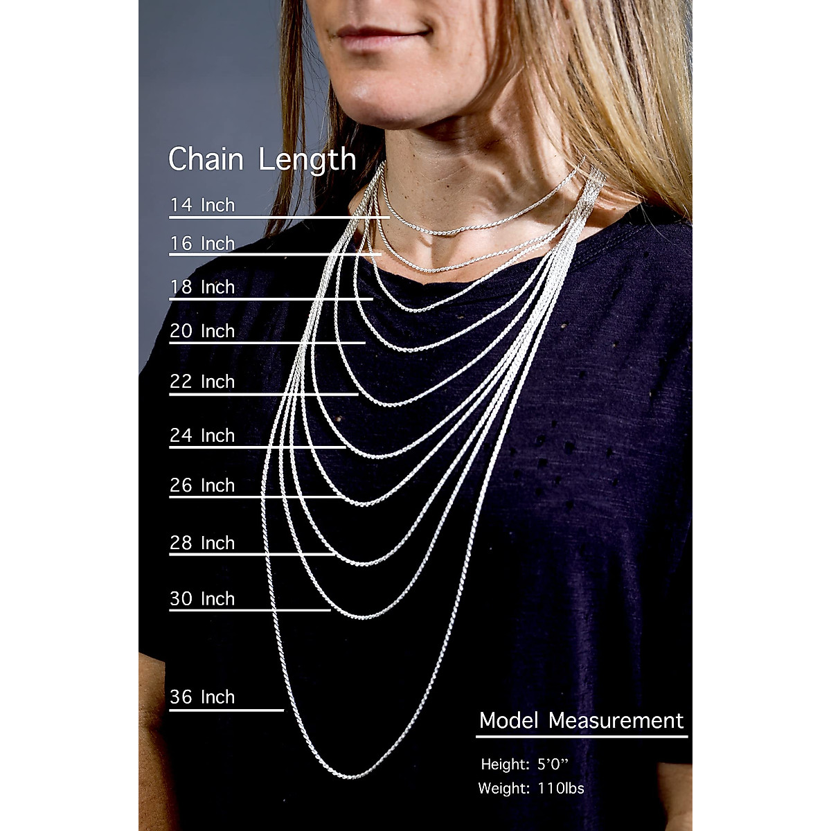 Sterling Silver Italian Love Heart Chain 5.5mm Solid 925 Italy Infinity Promise Necklace 22"