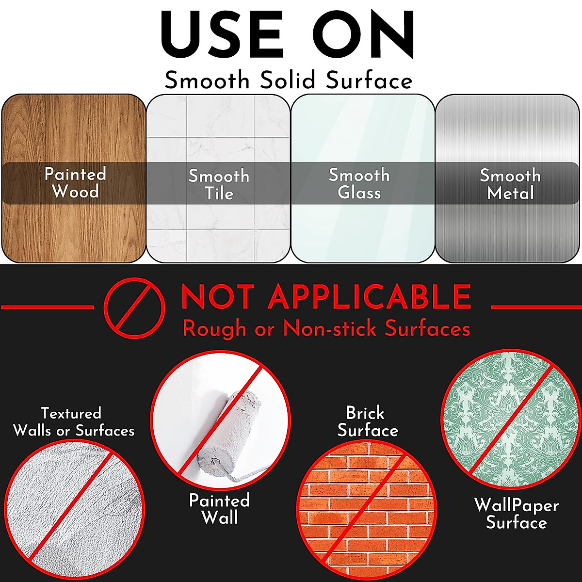 Niceyos Universal Adjustable Pot Lid Organizer for Cabinet - Upgraded Patented Set of 4 Pan Lids Organizers Inside Cabinet Door Wall Mount Pots Top Holder for Kitchen Cupboard, Fits 6" to 14" (Black)