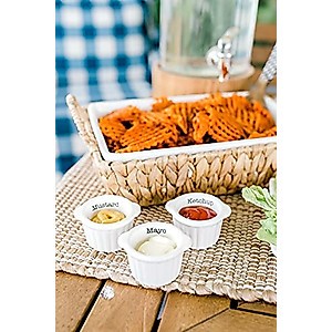 Mud Pie Hyacinth Basket Set, small baker 7" x 11" | large baker 13" x 18 1/2"