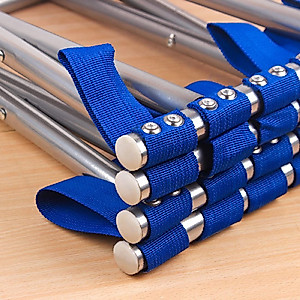 shyliey Folding Luggage Rack for Guest Room, Heavy Duty Steel Suitcase Holder, Easily Assemble Metal Stand, Narrow Foldable Space Saving Hotel Storage Rack (Blue)