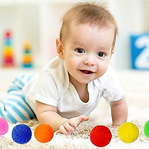 Pllieay 60pcs 15 Colors 2 Inch Very Large Assorted Pom Poms Arts and Crafts for DIY Creative Crafts Decorations