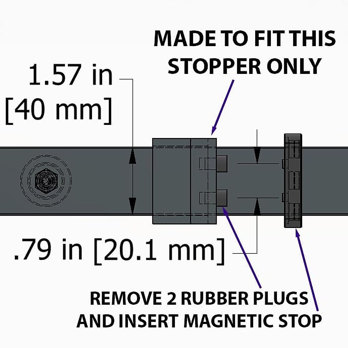 Magnetic Stop for Barn Door
