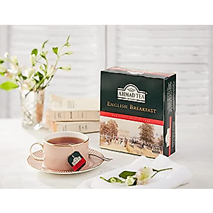 Ahmad Tea Black Tea, English Breakfast Teabags, 100 ct - Caffeinated and Sugar-Free