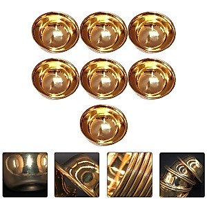 Cabilock 21 Pcs Copper Offering buddhist offering cup Water Offering Bowl Offering Cup Bowl Set Buddhist
