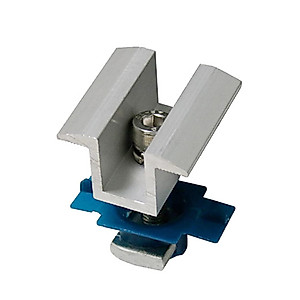 10Pcs Solar Panel Clamps 30/35/40mm Solar Panel Bracket Aluminium Mounting Accessories Aluminum Solar Clamp