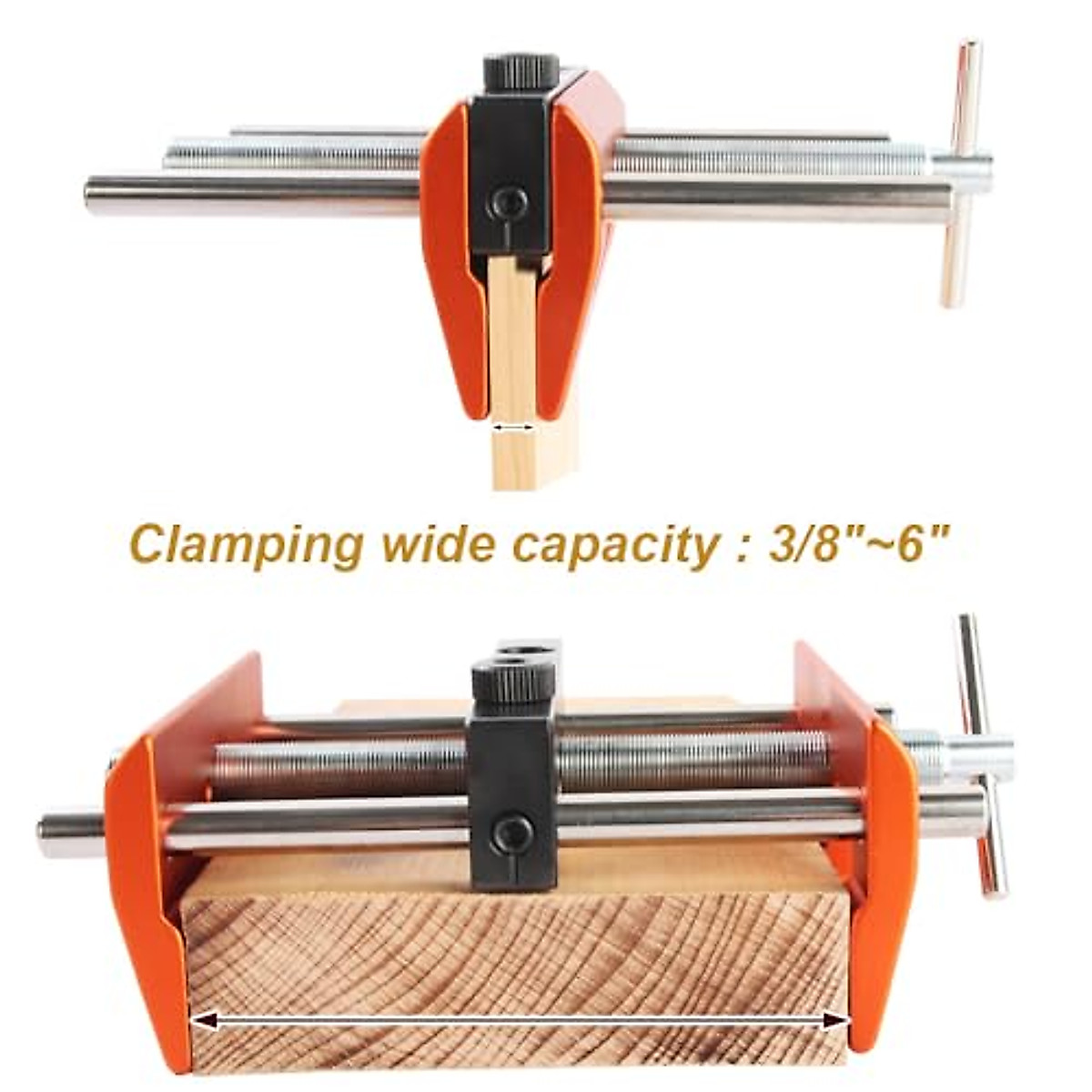 O'SKOOL Self Centering Dowel Jig Kit Drilling Guide Bushings Set 6 inch Wood Wide Capacity Doweling Jig Puncher Locator Joints Tool