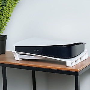 Glistco Skates - Horizontal Stand Compatible with PS5 - Disc Edition (White)