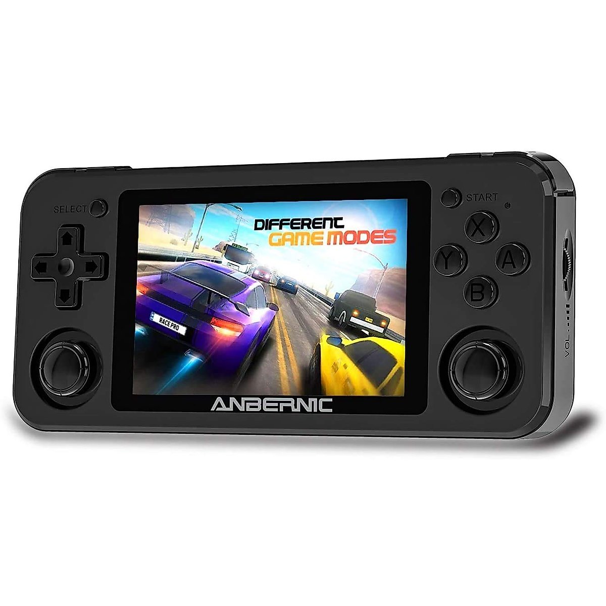 Voacle RG351P Handheld Game Console, Retro Game Console Open Linux Tony System RK3326 Chip 64G TF Card 2500 Classic Games 3.5 Inch IPS Screen (Black)
