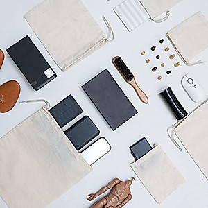 BigLotBags Pack of 25 (10 x 12 Inches) Premium Cotton Muslin Bags 100% Organic Cotton Single Drawstring Premium Quality Eco Friendly Natural Reusable Bags