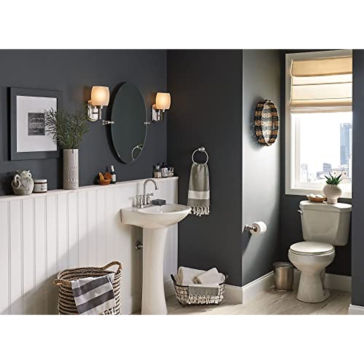 Moen Y2686BN Banbury Hand Towel Ring, Brushed Nickel