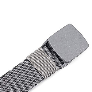 Coobbar 3-Pack Belt Web Nylon Canvas Belt Plastic Buckle Belt Travel Adjustable Nylon Web Slide Belt Web Belts for Men(Khaki)
