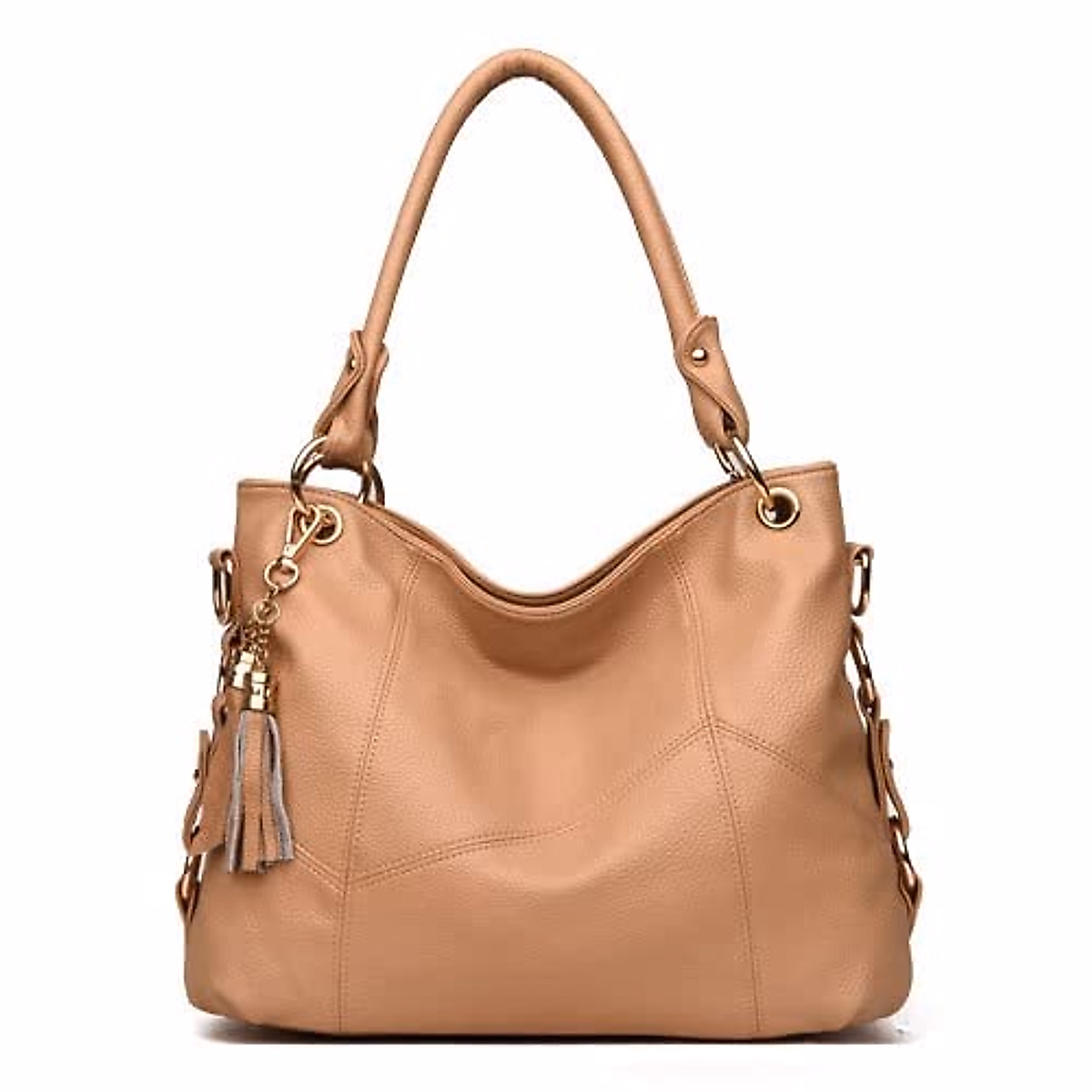 Women Messenger Bags For Women Leather Handbag Crossbody Bags Ladies Designer Shoulder Bag Tote Top-handle Bag Vintage (Khaki)