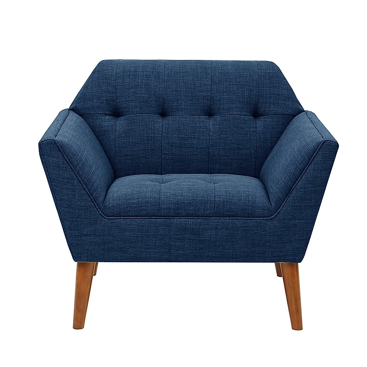 Dsnyu Blue Accent Chair, Arm Chair Modern Solid Wood Comfy Home Furniture for Living Room 29.50" L X 37" W X 31.50" H