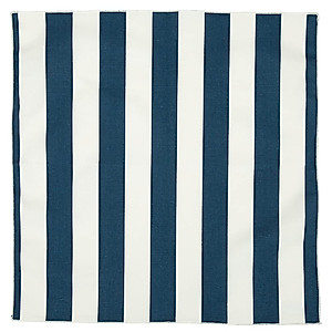 Blue and White Cloth Napkins 18" Dinner to Mix with Red White and Blue Stripes, July 4 Décor Patriotic Stars and Stripes Cotton Linen Napkins Pk 4