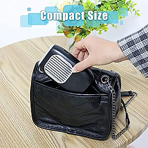 Aluan Handheld Fan + Hands-Free Neck Fan with Lanyard, Rechargeable Battery Operated, Perfect for makeup or travel