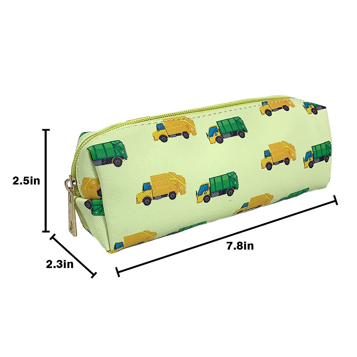 Pencil Case Garbage Day Truck Pouch Pen Case with Zipper for Office Organizer School Boys Girls