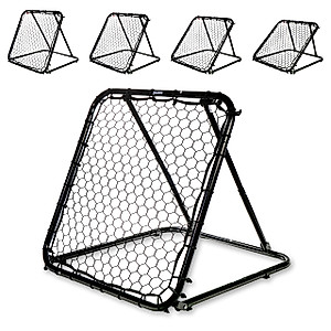 Franklin Sports Basketball Pass Back Rebounder Net - Multi-Sport Training Rebound Screen - Perfect for Passing and Shooting Practice - 3' x 3', Black (92499X)