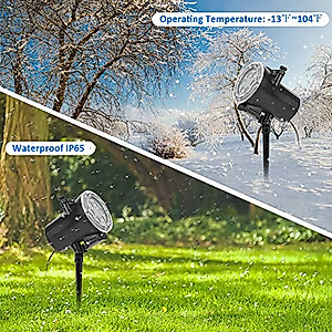 Elec3 Christmas Holiday Led Projection Light 12W, 16 Slides Projector Light Waterproof with RF Romote Used for Home Party Holidays Halloween Decoration