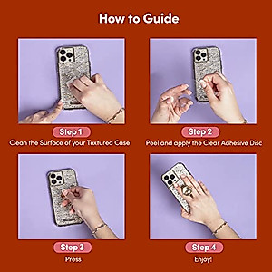 Case-Mate - Minis - Phone Grip - Cell Phone Holder - Suction Cup Cell Phone Stand [Removable for Wireless Charging] for iPhone 14 Pro Max/ 13 Pro Max/ 12 Pro Max/ S23 Ultra - Stardust/Gold/Diamond