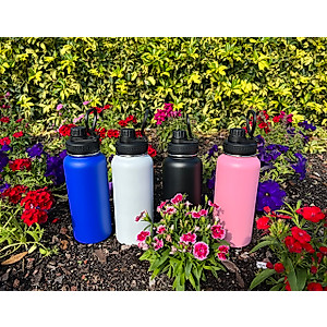 Stainless Steel Powder Coated Water Bottle 32oz (Pink)