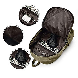 Canvas Backpack,Casual Rucksack,Computers Laptop Daypacks, College Campus Bag