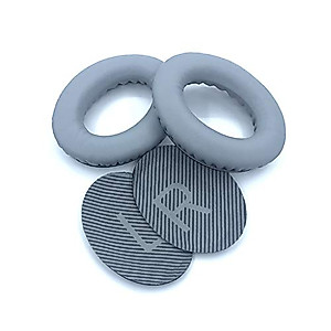 MEIYIN 2Pcs/1Pair Grey Headphone Cushions Replacement Ear Pads Cover for QC35 Headset