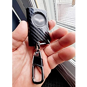 iJDMTOY Glossy Black Carbon Fiber Finish Exact Fit Key Fob Shell Cover w/Keychain Compatible with Cadillac ATS CTS DTS XTS SRX STS Escalade or Chevrolet C7 Corvette, etc