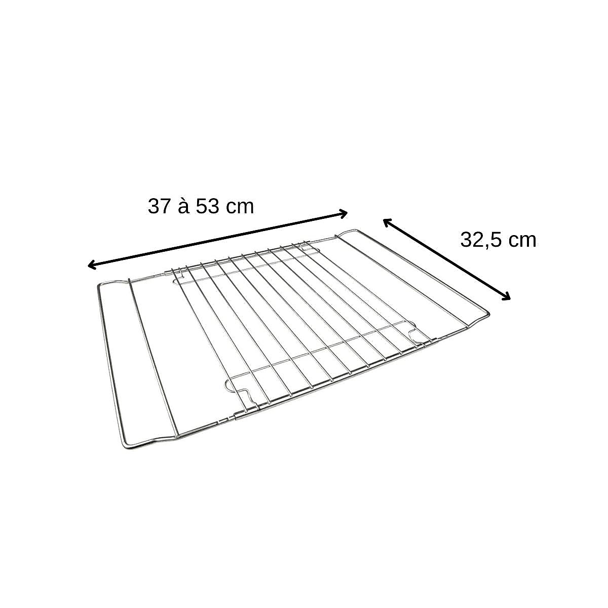 Zenker "Special Cooking" Adjustable Oven Rack, Silver, 14.57-22.44 x 12.80"
