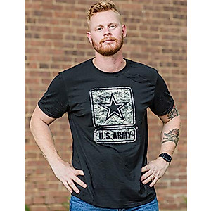 United States of America Army Distressed Logo Graphic Short Sleeve T-Shirt