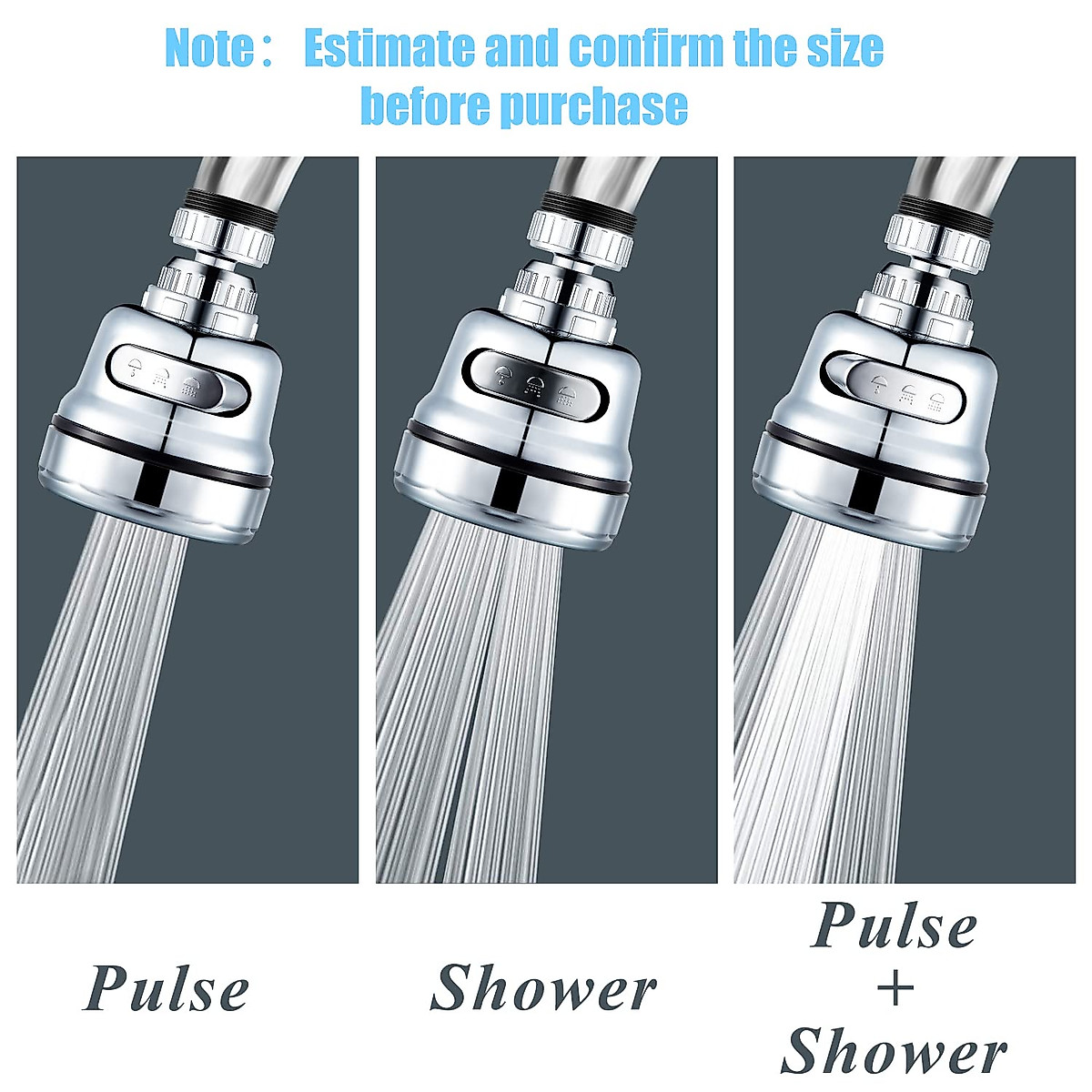 2 Pcs Movable Kitchen Tap Head Faucet Sprayer Water Spray 360 Degree Rotatable Kitchen Faucet Spray Universal Adapter Set Kitchen Sink Accessories Tools