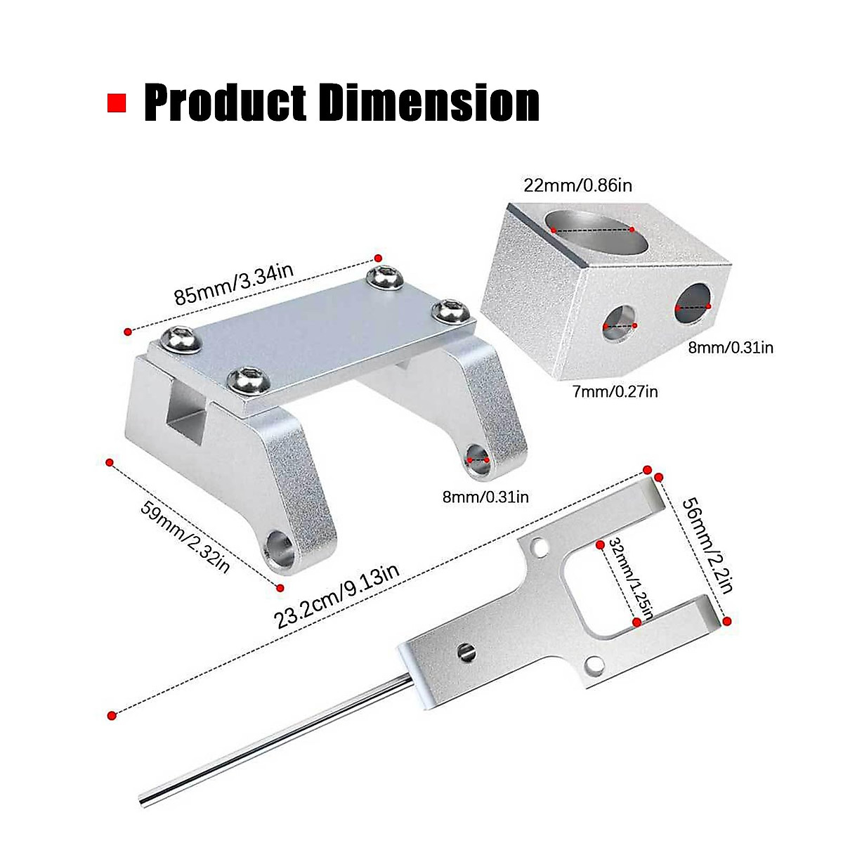 FORLETOR Metal Toggle Drive Connector and Metal Drive Toggle and Clevis Mount Power Recliners Upgraded Fits for All La-Z-Boy Lazyboy Power Recliners with Lazy Boy Recliner Parts
