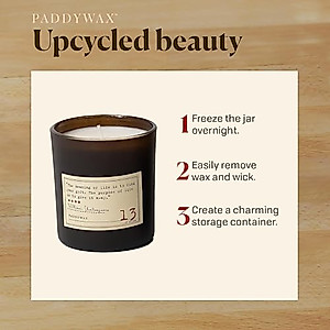 Paddywax Library Collection William Shakespeare Scented Soy Wax Candle, 6.5-Ounce, Paprus, Palm & Eucalyptus