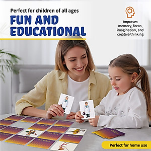 SPARK INNOVATIONS Community Helpers Memory Matching Game, Memory Game with Picture Cards, Children’s Games 4 and Up, Preschool Must Haves, Homeschool Materials