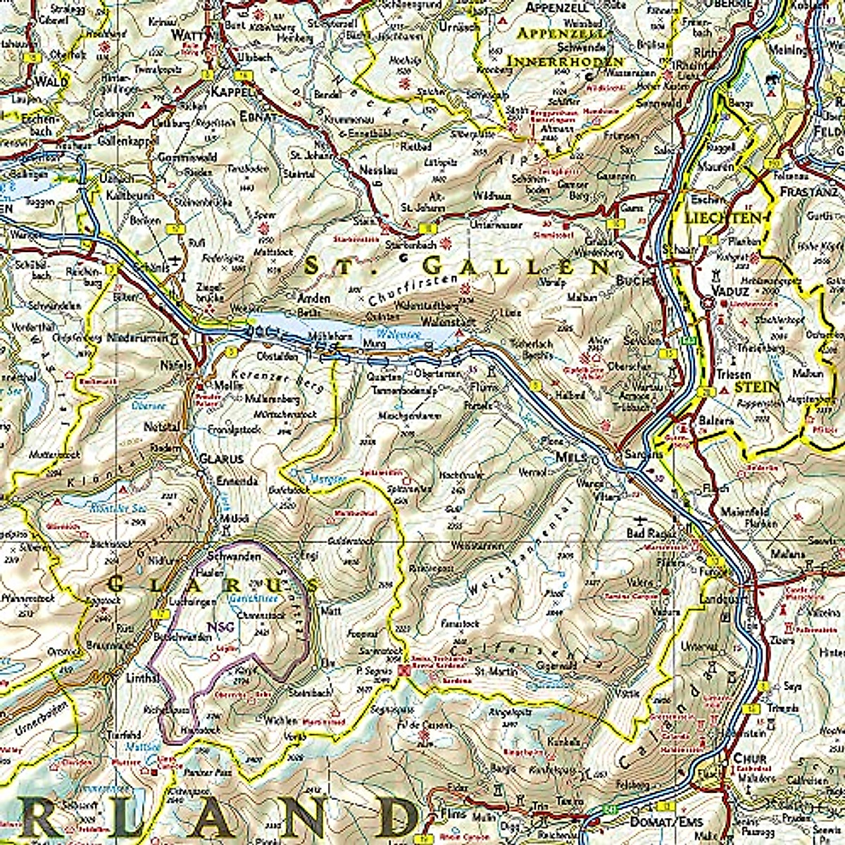 Switzerland Map (National Geographic Adventure Map, 3320)