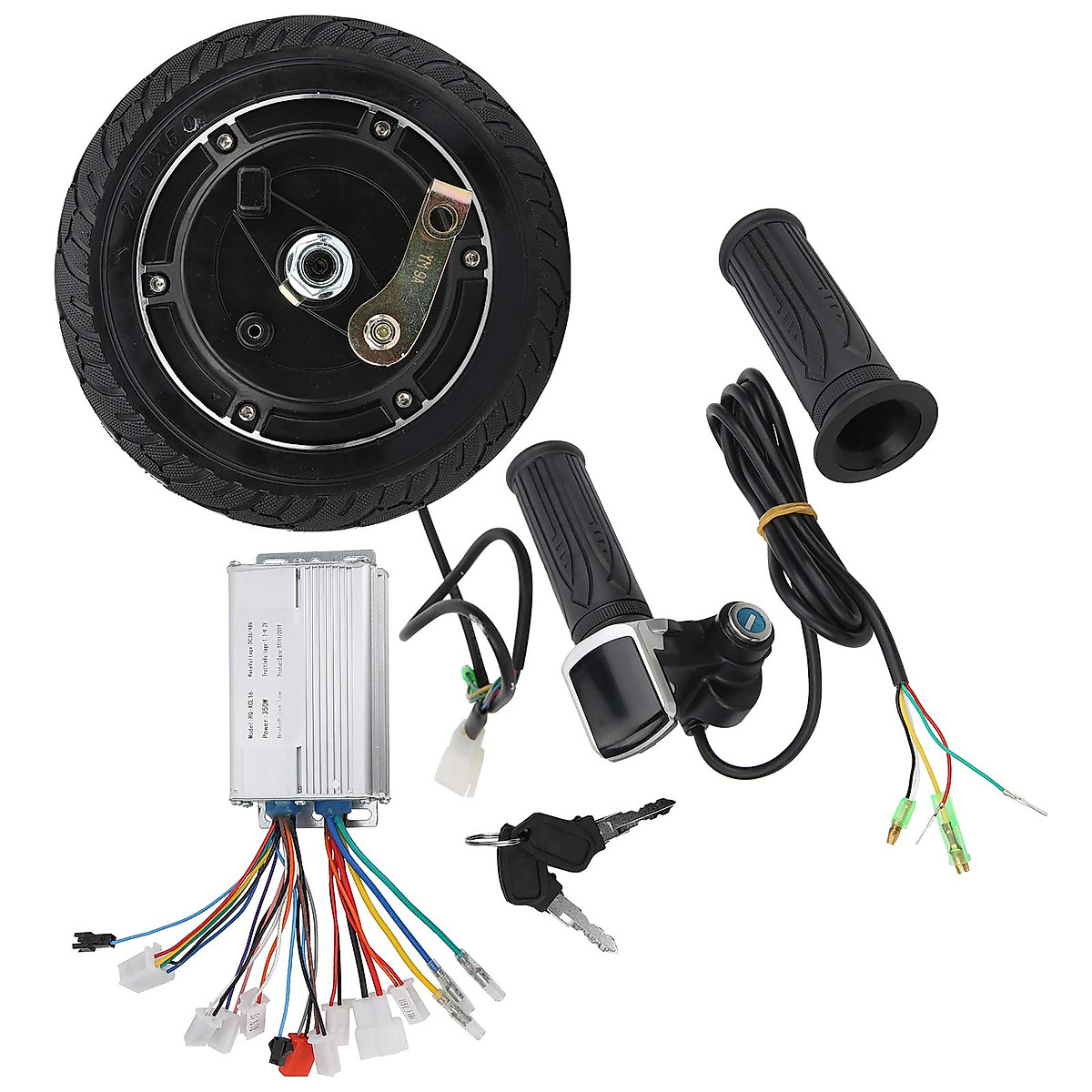 Scooter Brushless Hub Motor, Sturdy and Durable Durable Brushless Hub Motor, LCD Throttle Practical for Electric Scooter DIY Electric Scooter
