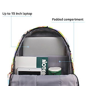 Finex Transport Fans Canvas Backpack Casual Daypack with 15 in Laptop Storage Compartment