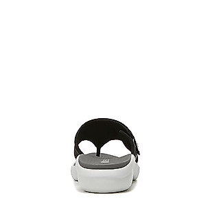 BZees Womens Camp Out Thong Sandal Black 7.5 M